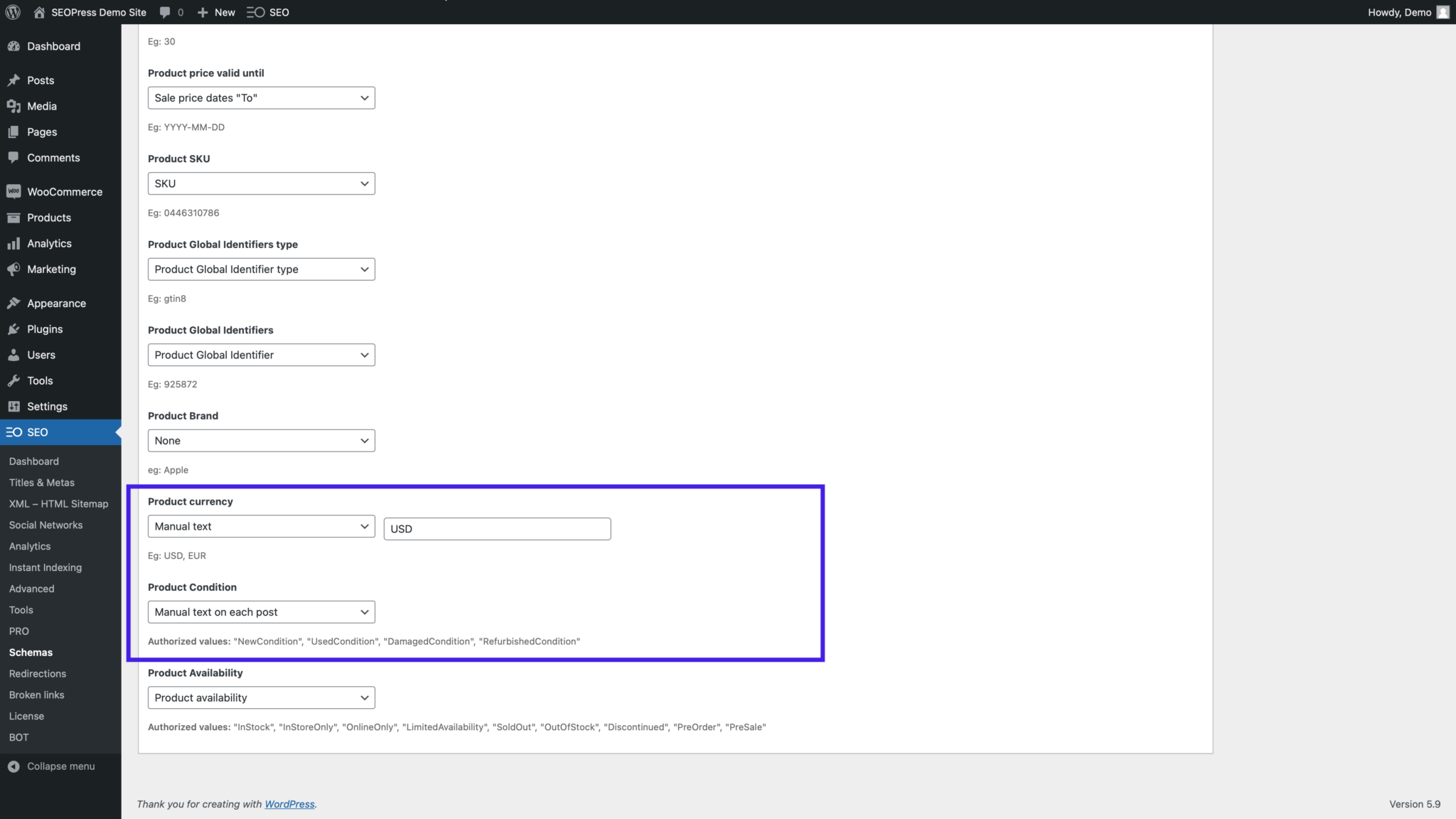 How to Optimize Product Schema in WooCommerce – SEOPress